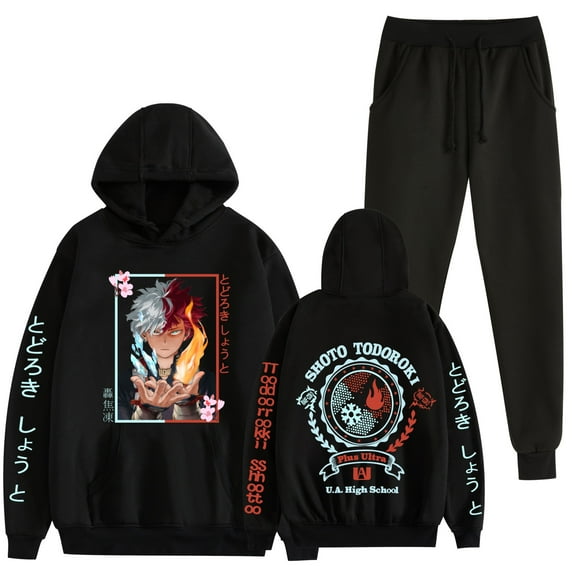 Azikbd New Bakugo Katsuki Two-Piece Hoodie Set - Anime Style - Todoroki ...