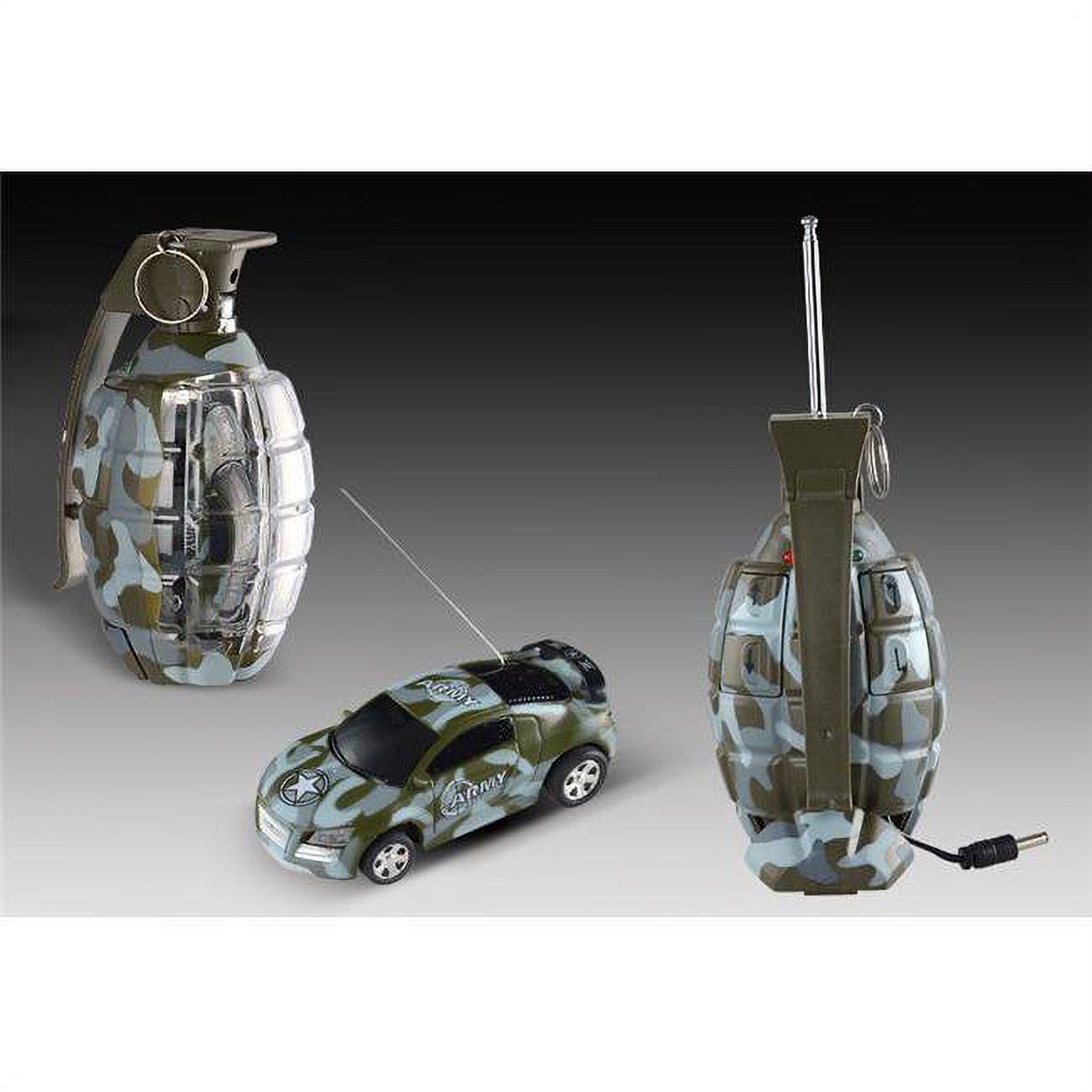 Azimport MC98 Green 2.7 in. Mini RC Camouflage Grenade Car Toy - Green ...