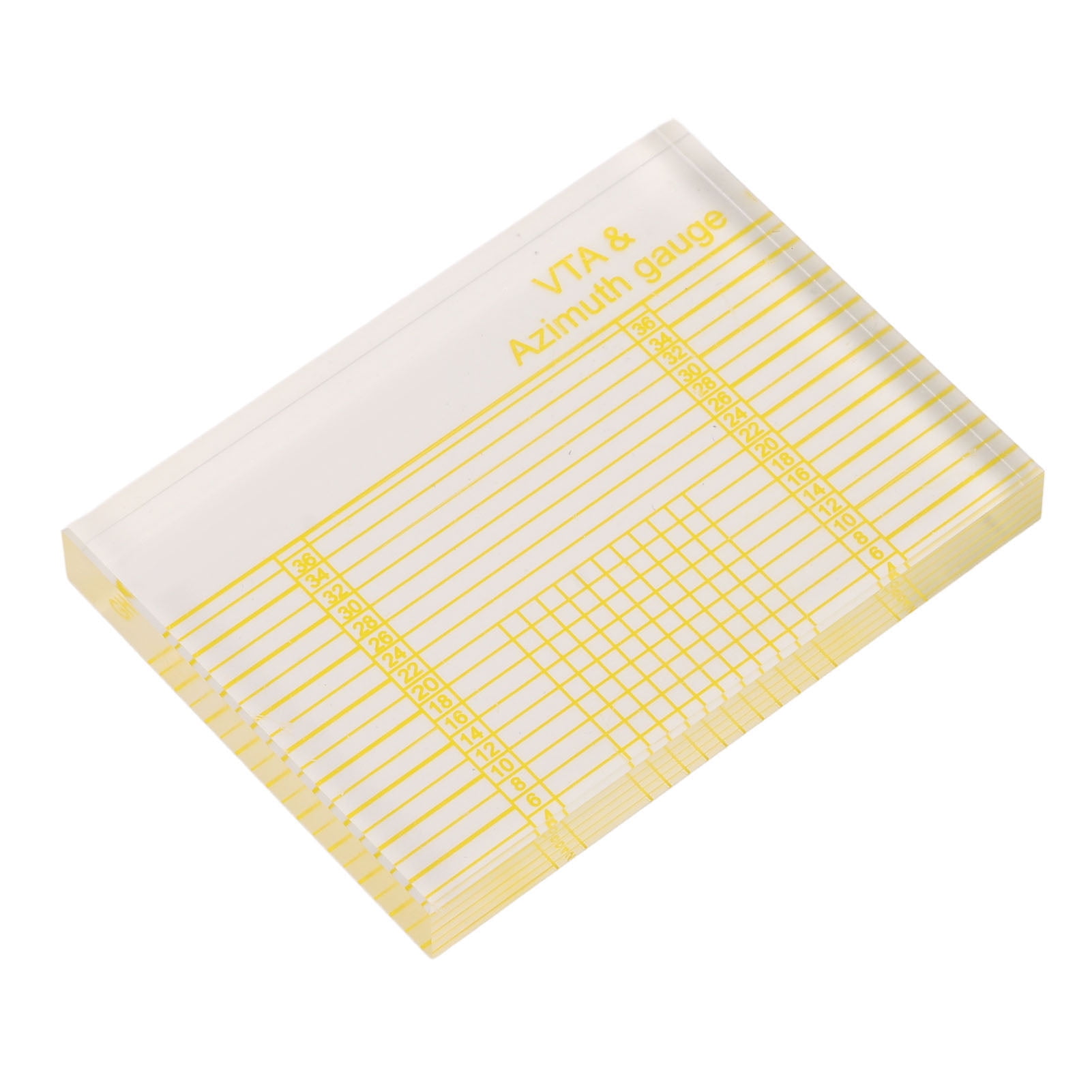 Azimuth Ruler Clear Printed Transparent Acrylic Record Player Tonearm ...