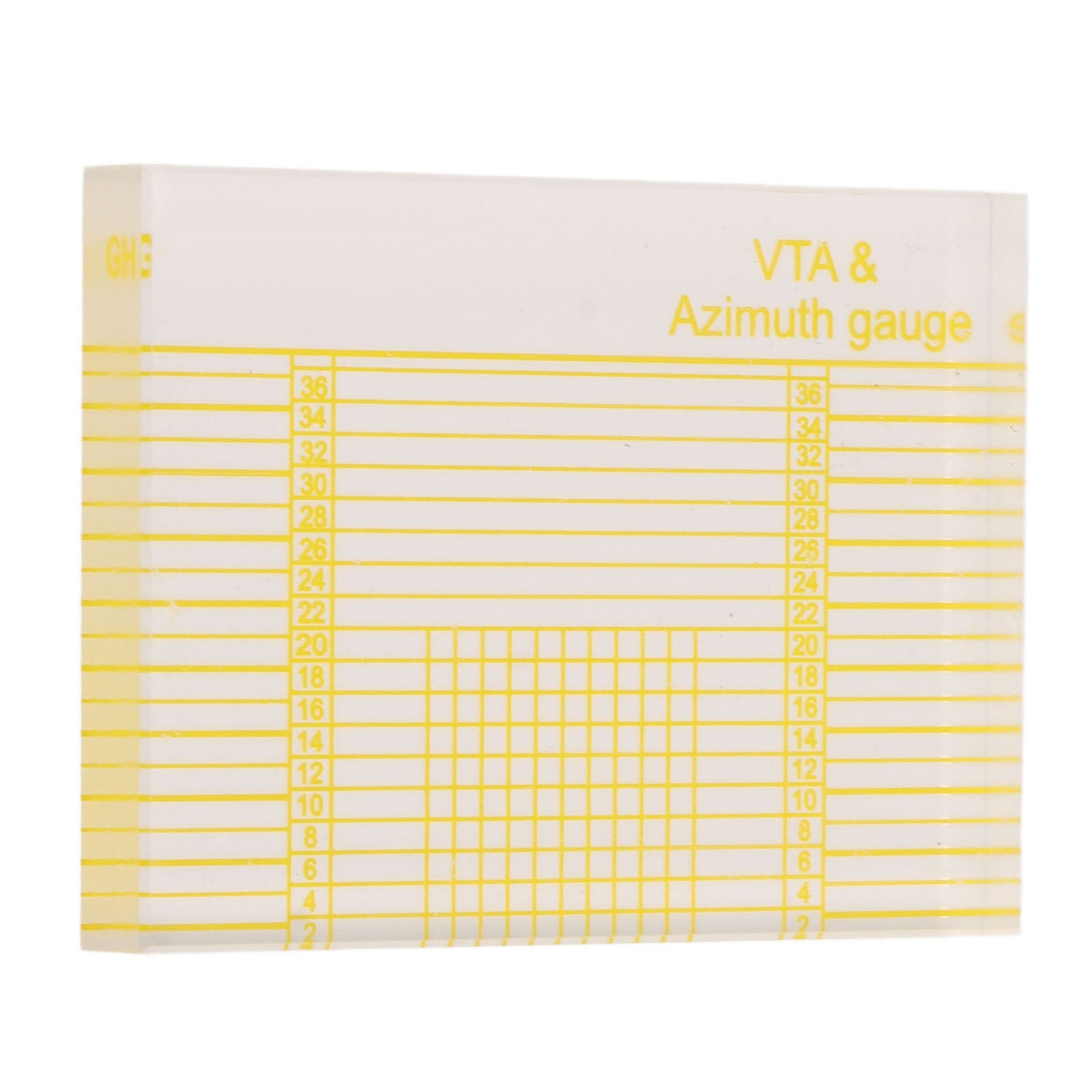 Azimuth Ruler Clear Printed Transparent Acrylic Record Player Tonearm ...