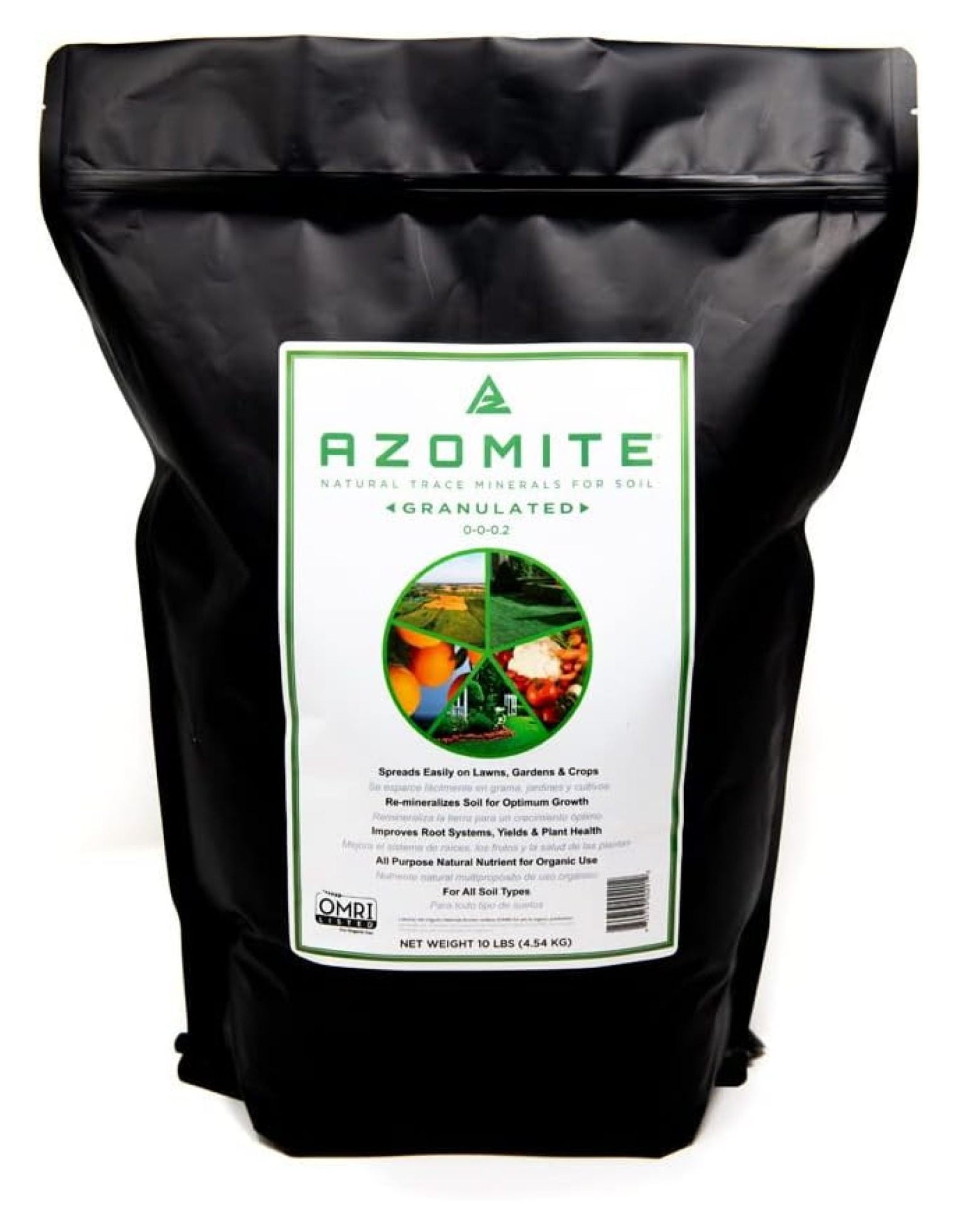 Azomite AM50010 Pelletized Trace Minerals, 10 lbs, White - Walmart.com