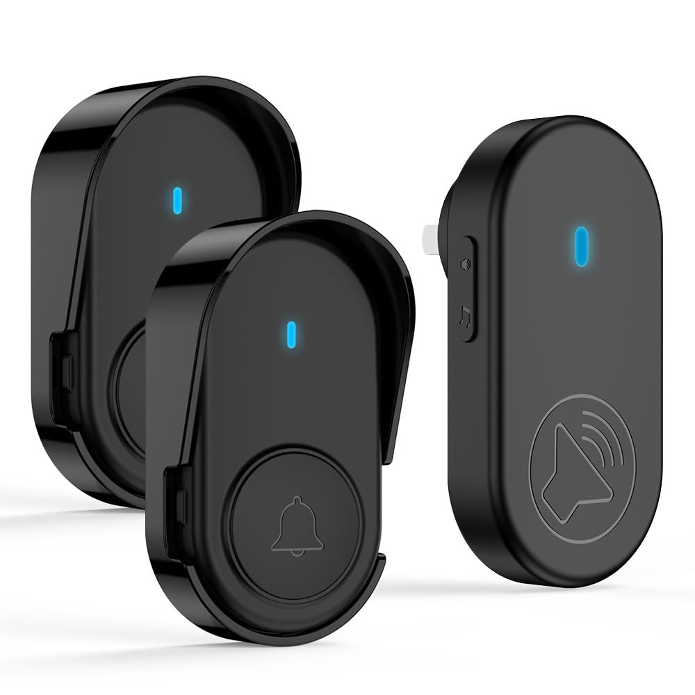 Azonee Wireless Doorbell Kit for Homes and Offices IP65 Waterproof ...