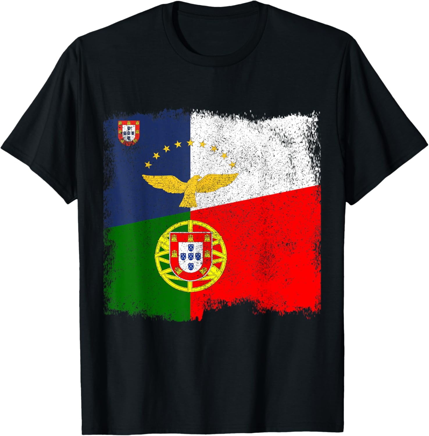 Azores Portugal Portuguese Flag Vintage Souvenir T-ShirtMen and women ...