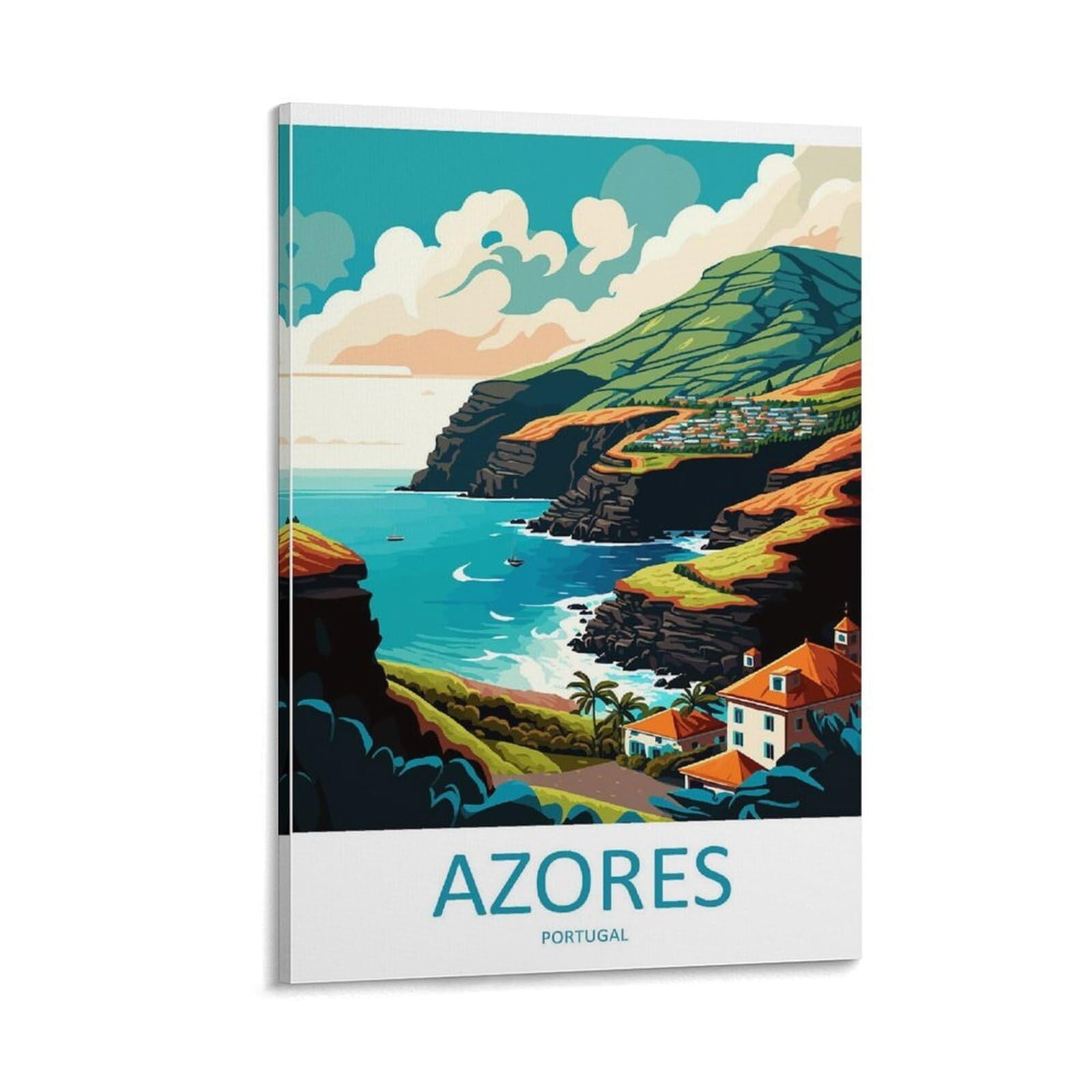 Azores Travel Print Wall Art Azores Wall Hanging Home Décor Azores Gift ...