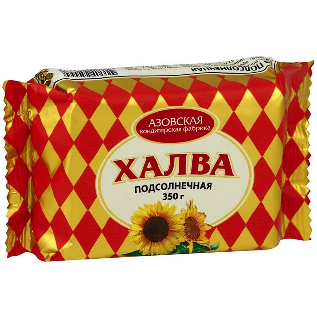 Azov KF Classic Sunflower Halva Sweet Dessert 350g/ 0.77lb - Walmart.com