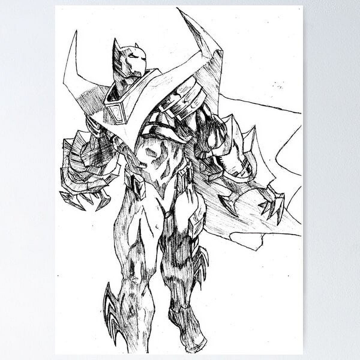 Azrael Poster Wall Art, Modern Wall Decor For Living Room Bedroom, 8x12 ...