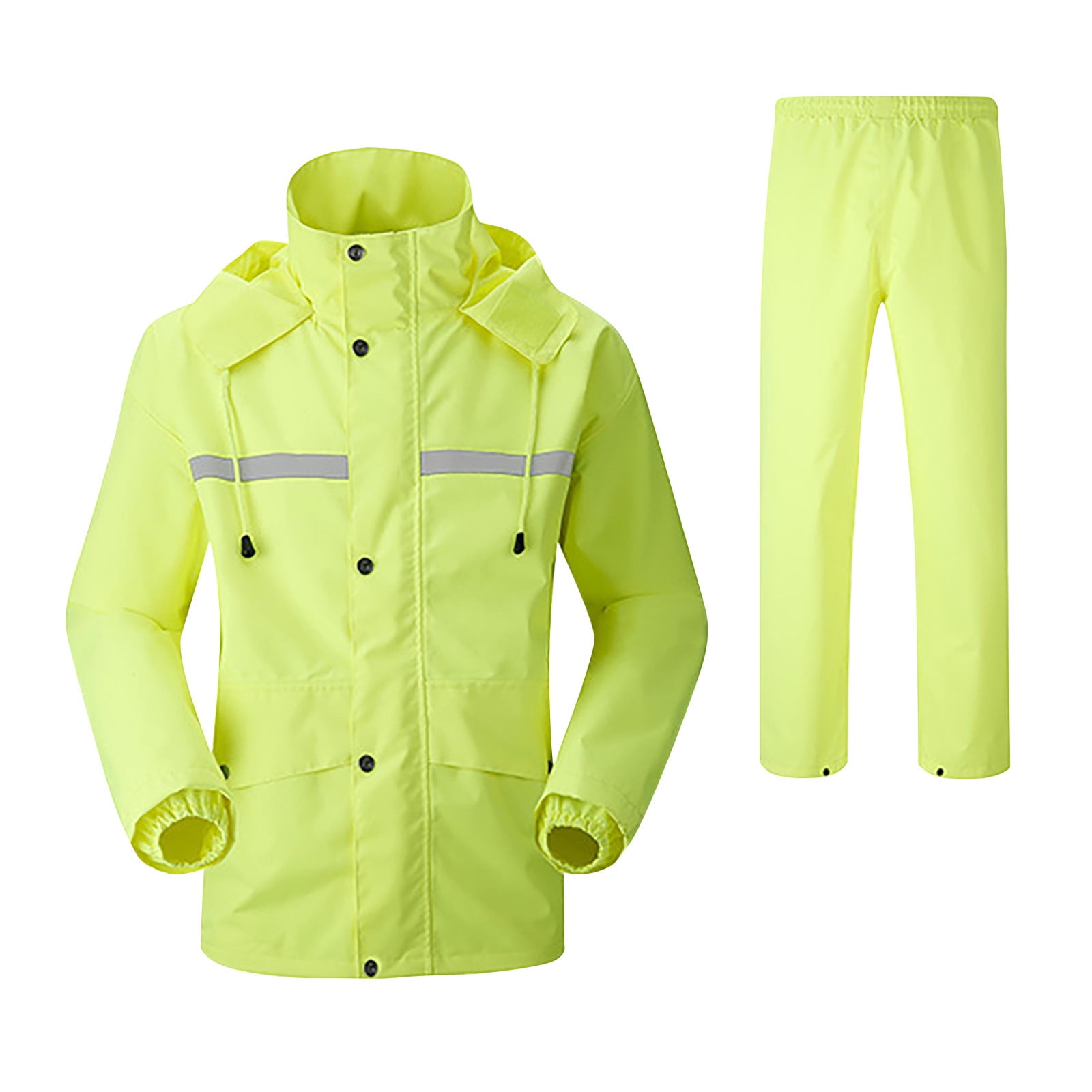 Azrian Clearance Reflective Heavy Duty Raincoat and Pants Set Women And ...