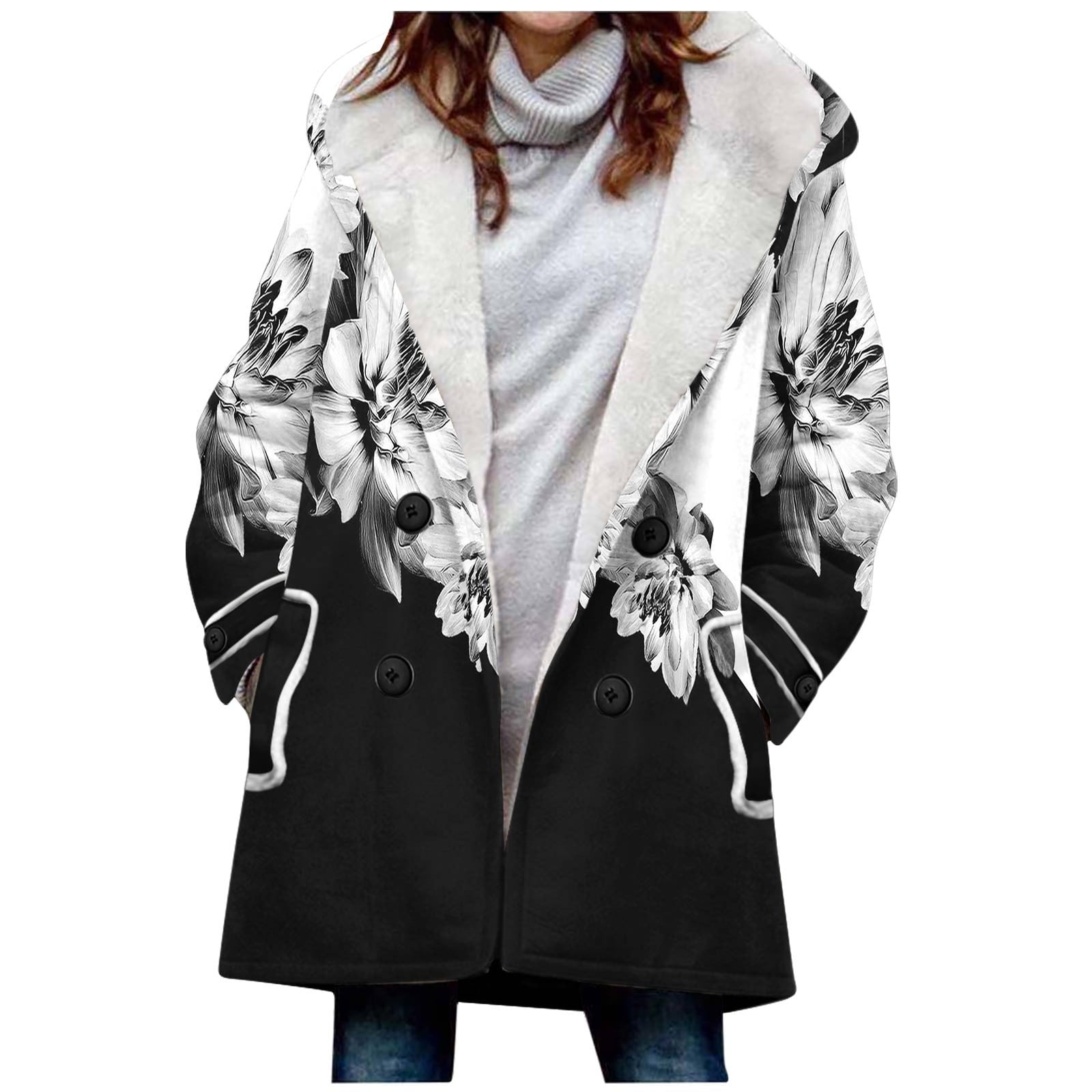 Azrian Clearance Women's Padded Jacket Coat, Winter Warm Plush Velvet ...