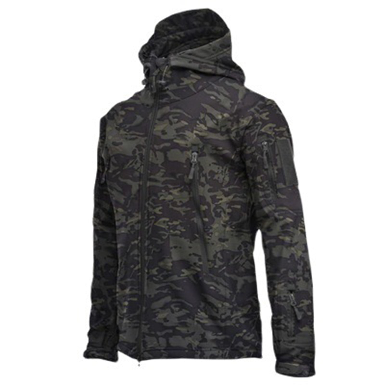 Azrian Men's Waterproof and Breathable Windbreaker Jacket Man Solid ...