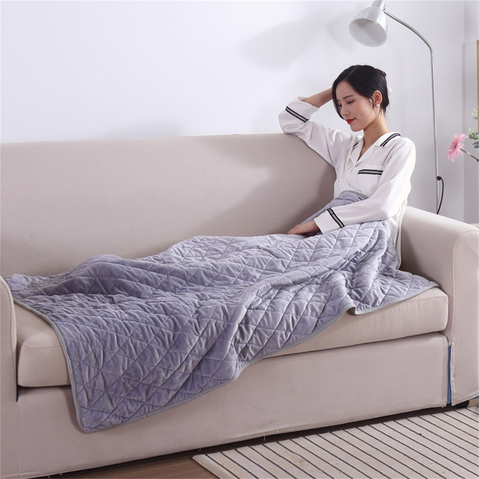Azrian Rechargeable Heated Blanket Soft 5V Electric USB Blanket Machine ...
