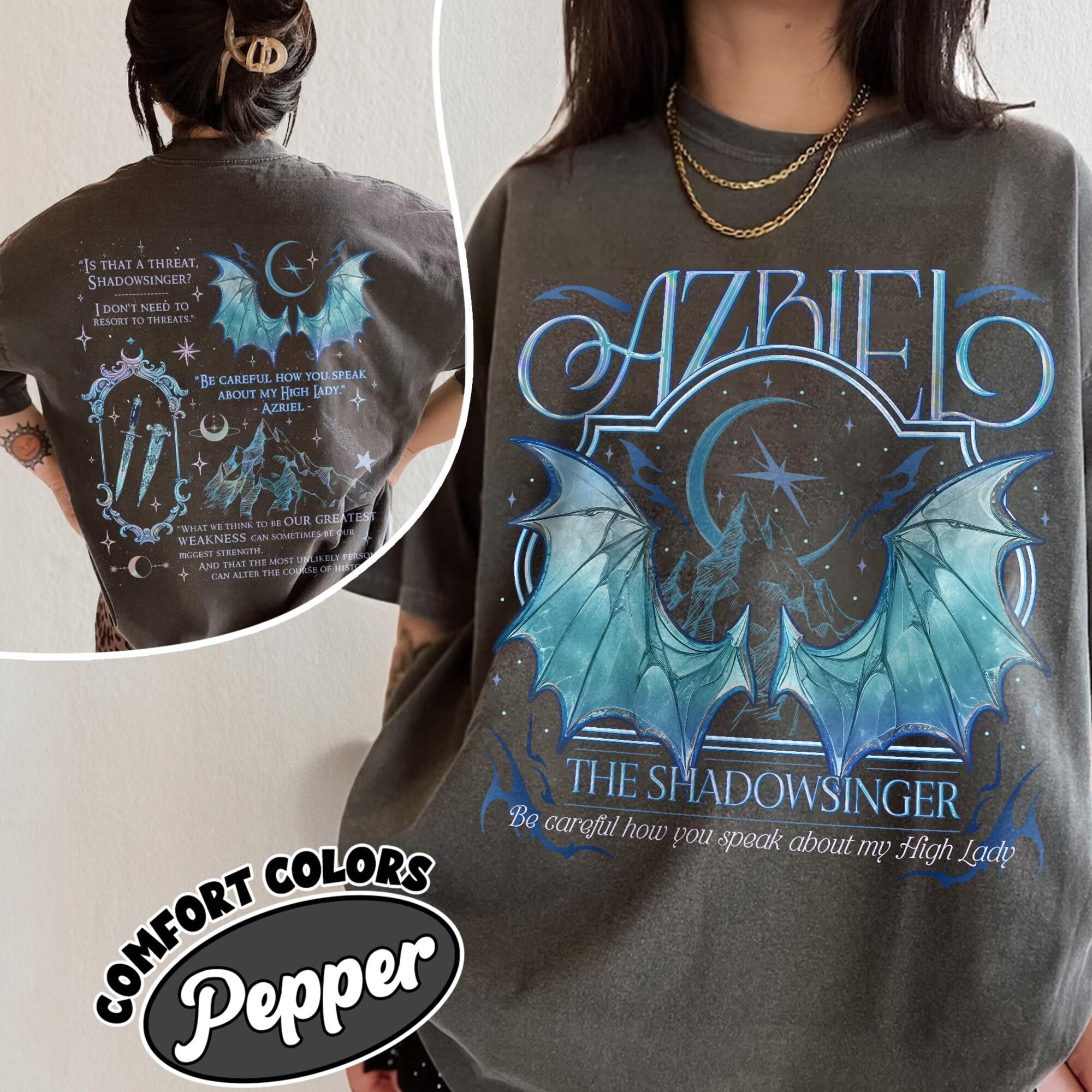 Azriel Shadowsinger Shirt ACOTAR Night Court TShirt For Fan Illyrian ...