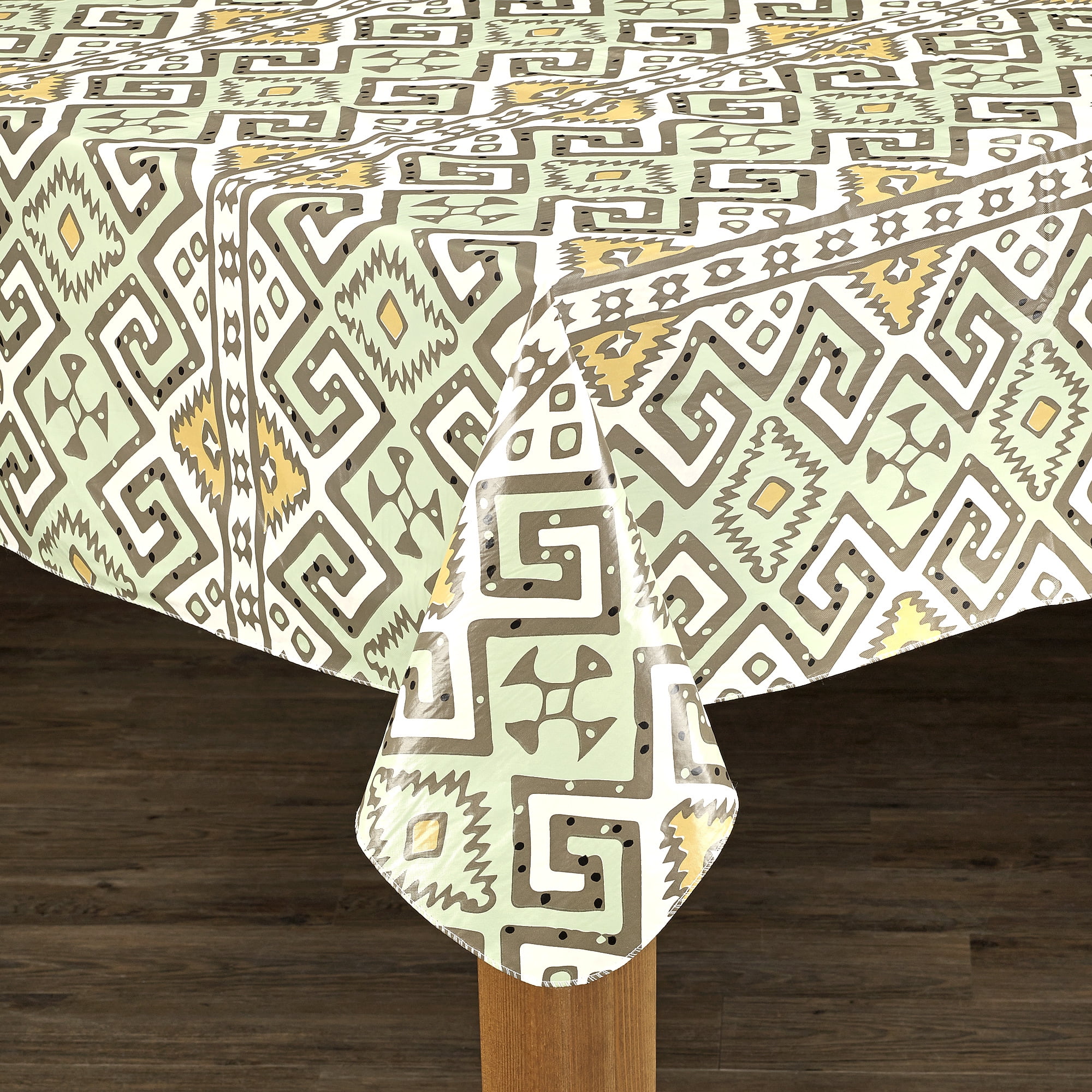 Aztec 100% Vinyl Tablecloth 70" Round - Walmart.com