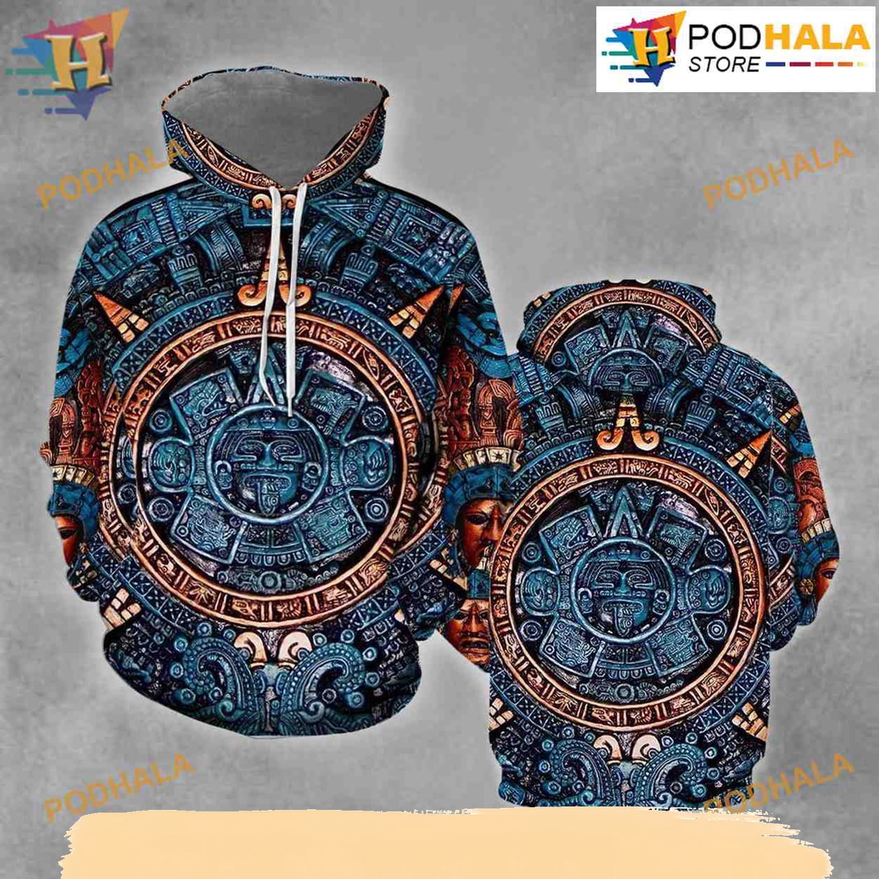 Aztec Art All Over Print 3D Hoodie Shirt T-Shirt - Walmart.com