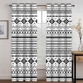 Aztec Art Print Curtain, Tribal South Culture Eyelet Privacy Curtain ...