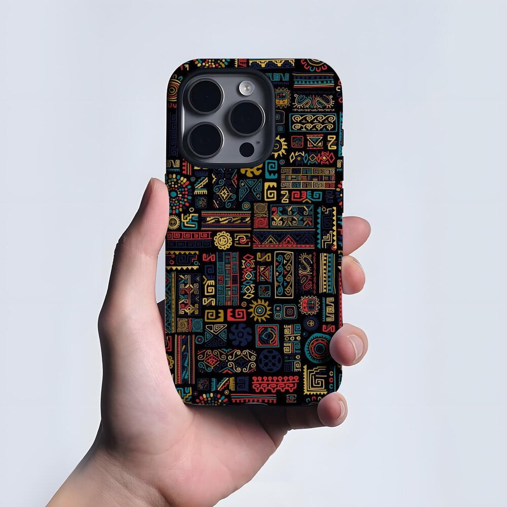 Aztec Art Tribal Pattern Boho Phone Case 17 16 15 14 13 12 11 Pro Max ...