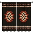 Aztec Blackout Curtains Retro Southwest Ethnic Geometric Bohemian Art ...