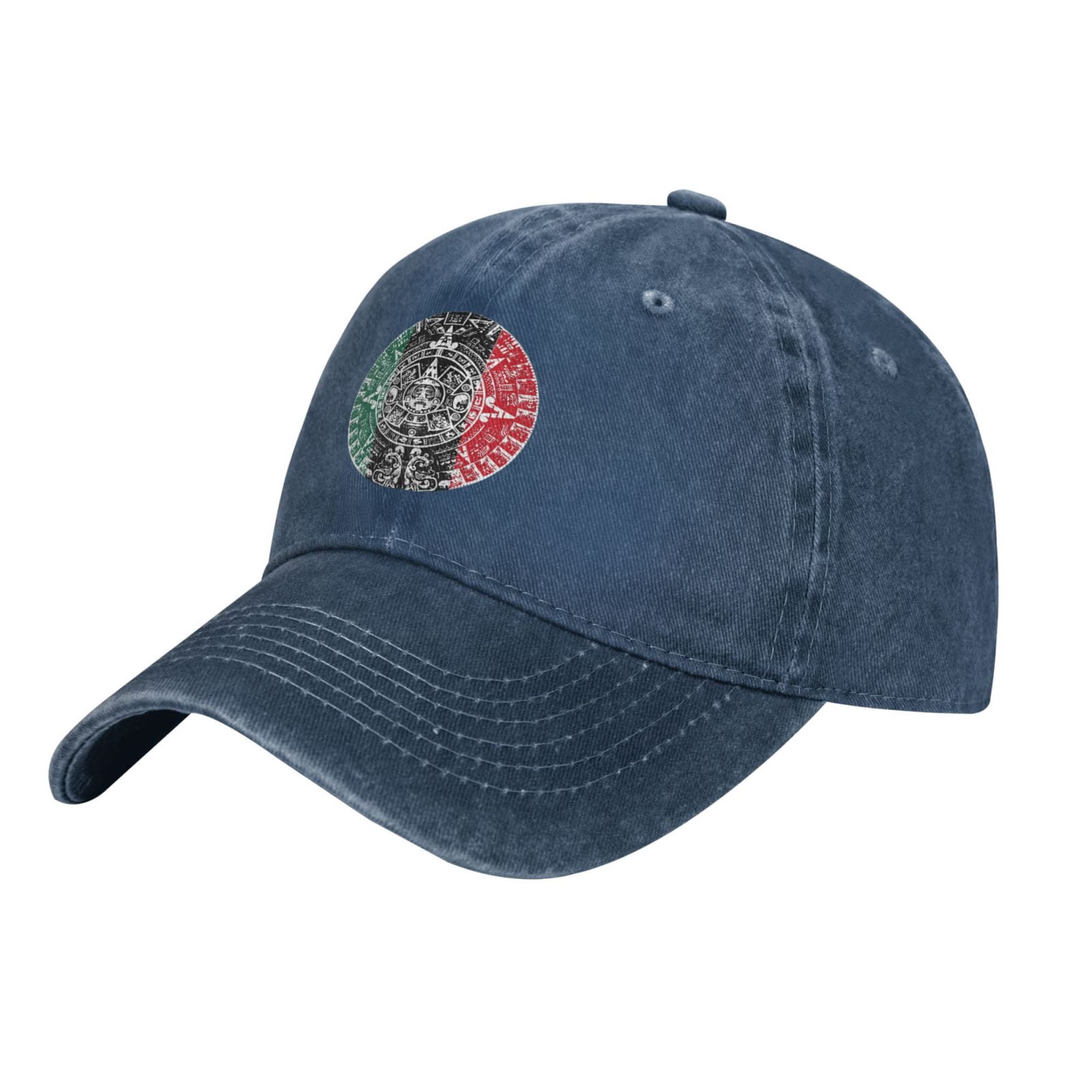 Aztec Calendar Mayan Baseball Cap Vintage Washed Distressed Cap Golf ...