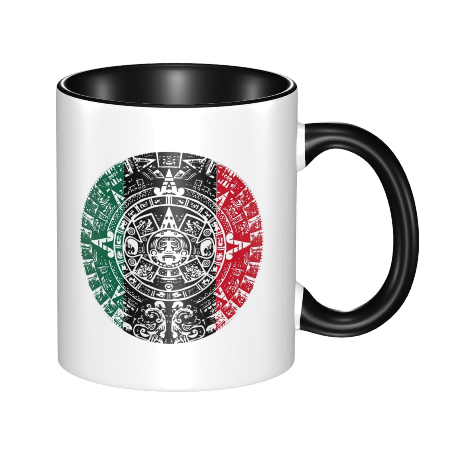 Aztec Calendar Mayan Ceramic Coffee Mug Classic Drinking Cups with ...