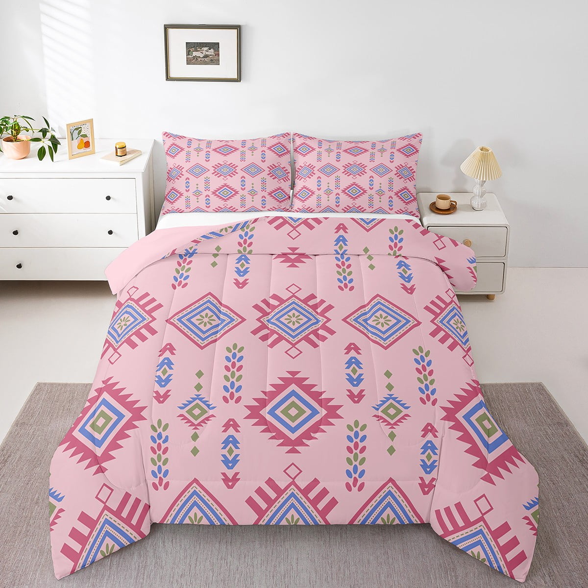 Aztec Comforter Set King Geometric Bedding For Teens Young Southwest ...