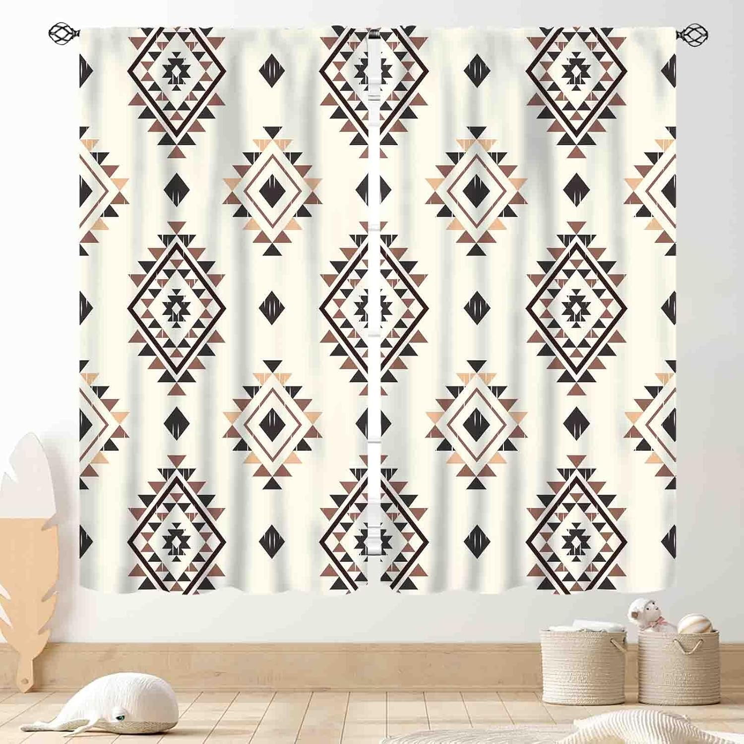 Aztec Curtains, Boho Southwestern Natvie Tribal American Ethnic Western ...