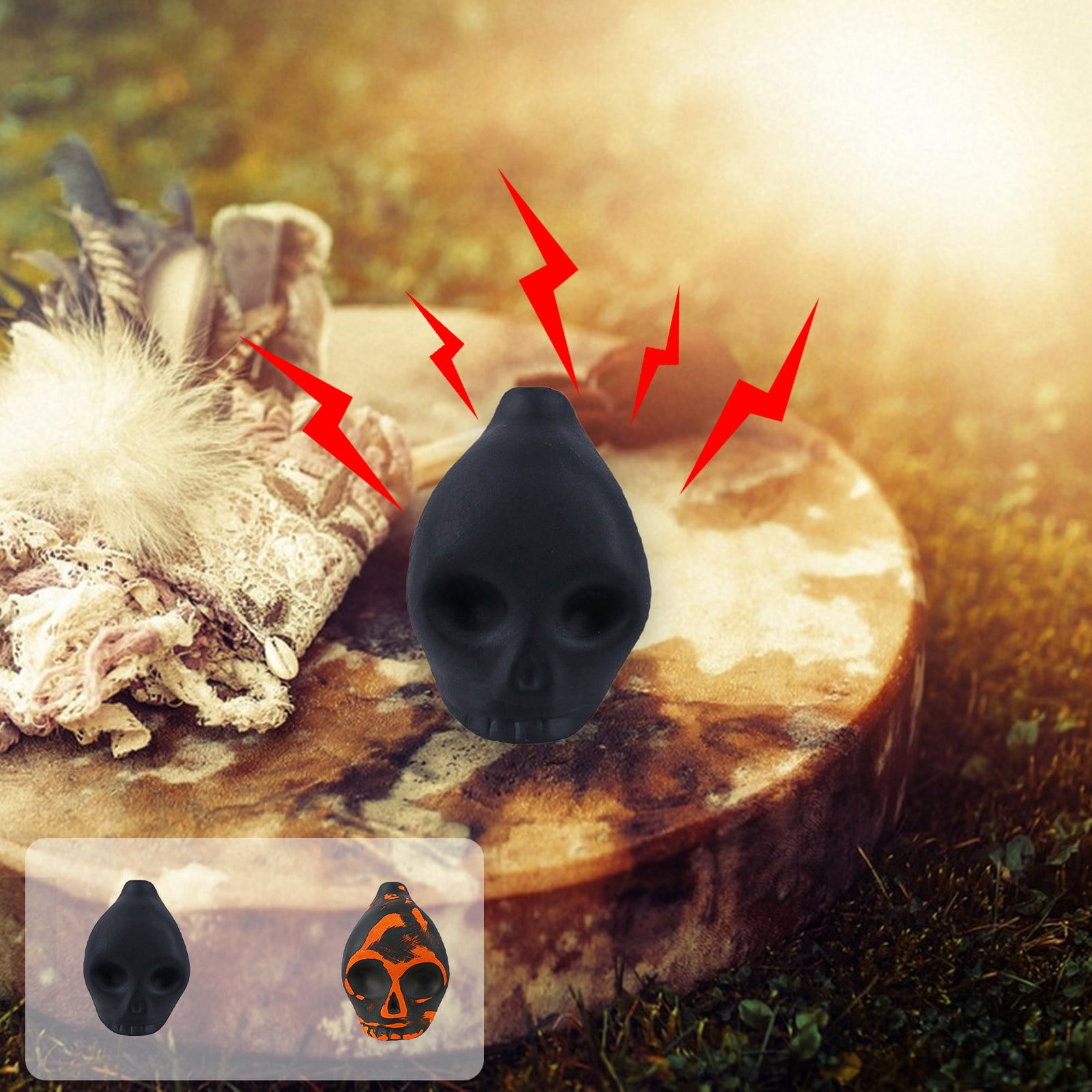 Aztec Death Whistle, Skull Shape Authentic Whistle, Loudest Unique ...