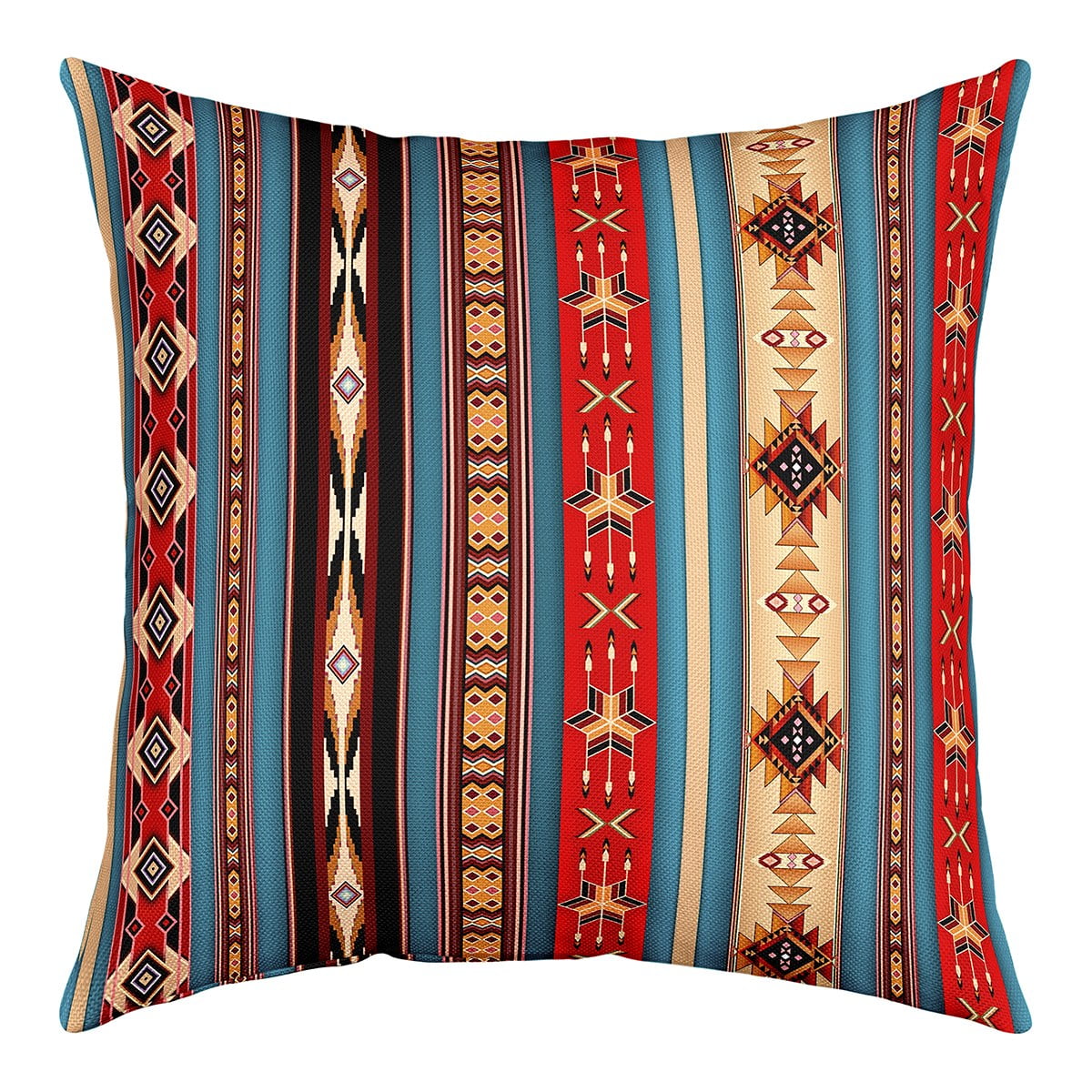 Aztec Decorative Square Pillow Case 24x24 Inch, Tribal Arrow Throw ...