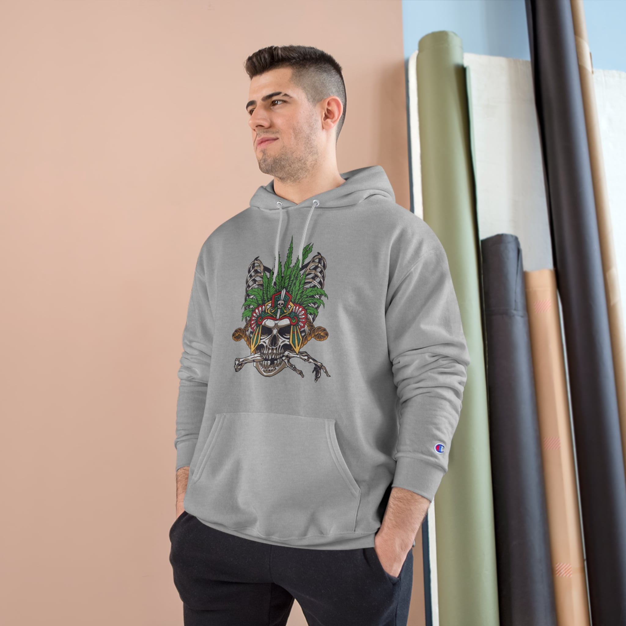 Aztec Design Champion Iconic C Logo Hoodie - Walmart.com