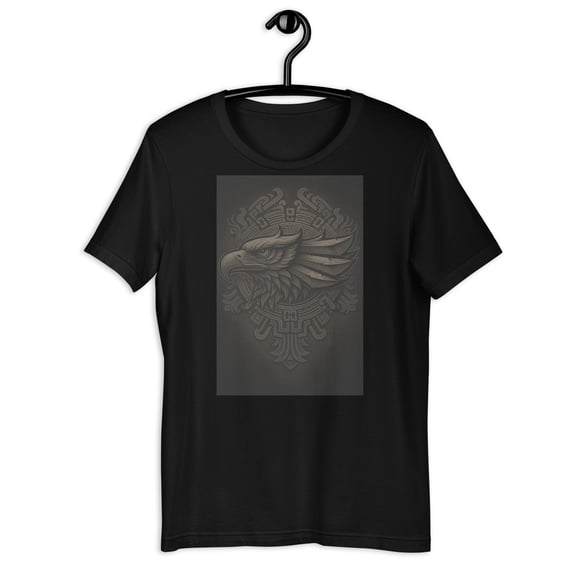 Aztec Eagle Stone T-Shirt Mexican Warrior Dark Art Graphic Tee ...