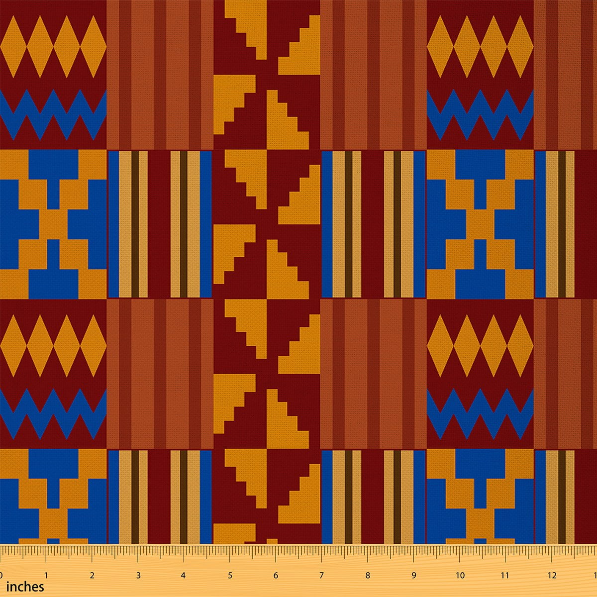 Aztec Fabric by the Yard,Ethnic Tribe Upholstery Fabric,Southwestern ...
