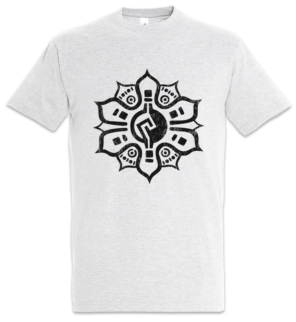 Aztec Flower I T-Shirt Aztecs Empire Tattoo American Indians Tribe ...