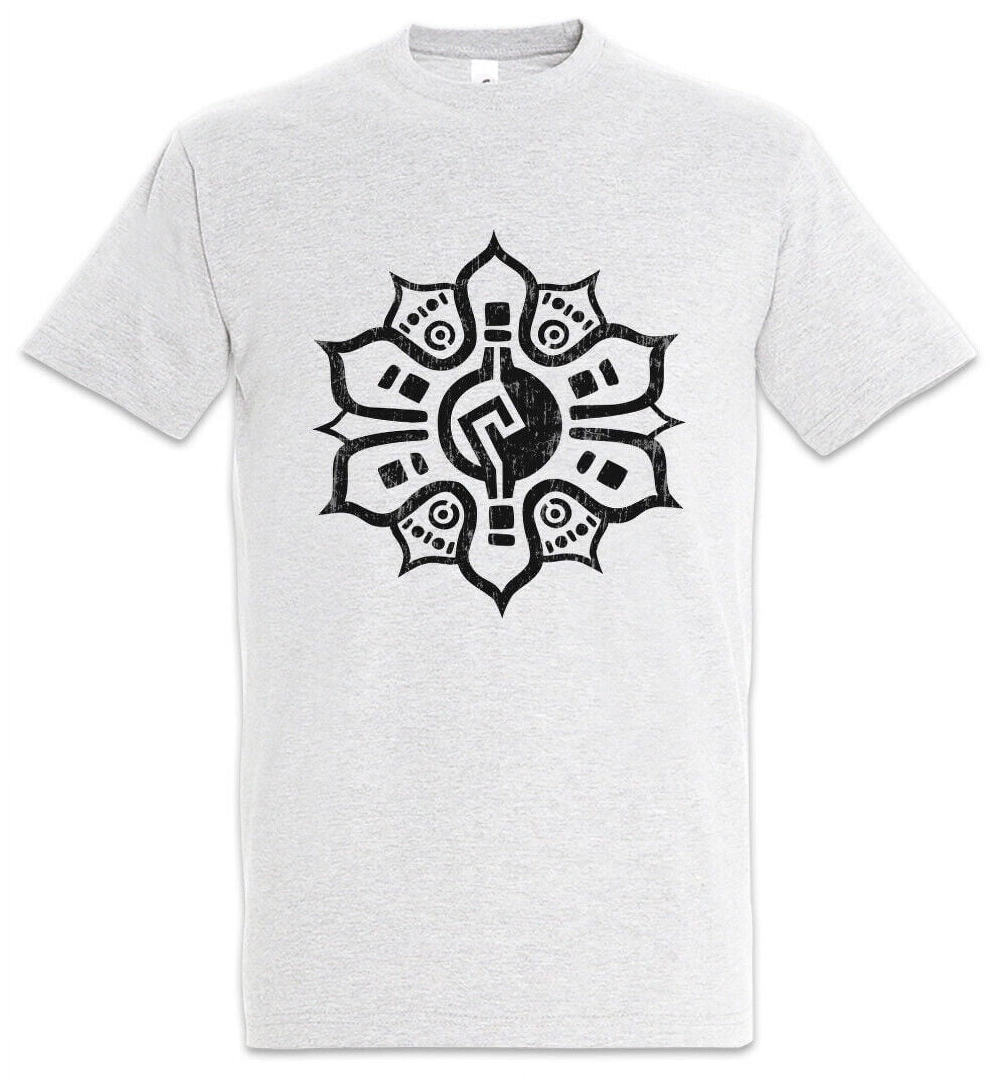 Aztec Flower I T-Shirt Aztecs Empire Tattoo American Indians Tribe ...