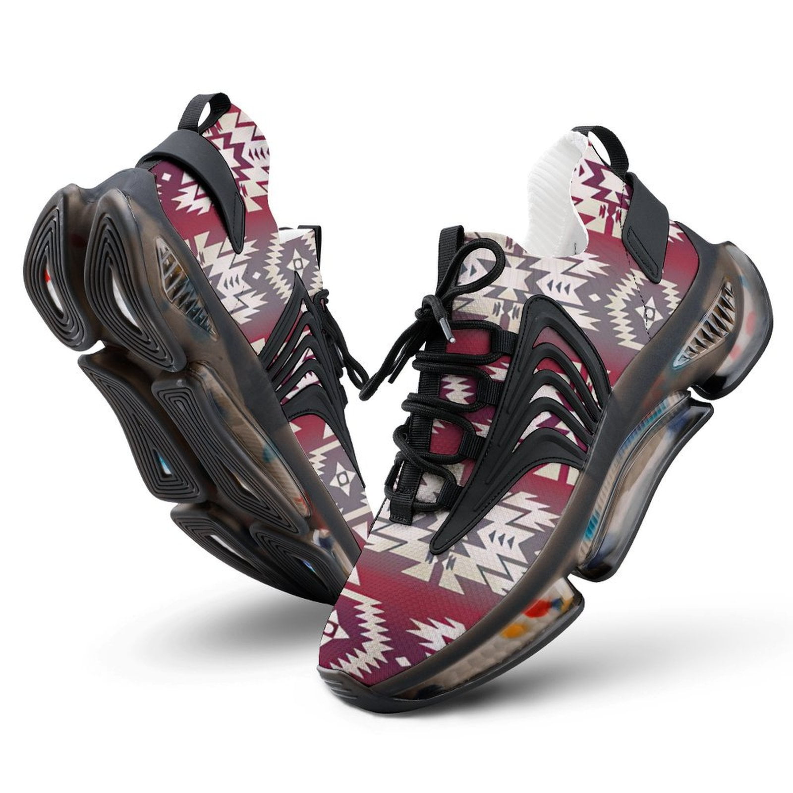 Aztec Geometry Pattern Walking Shoes for Men Woman Lightweight Tennis ...