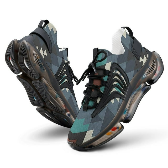 Aztec Geometry Pattern Walking Shoes for Men Woman Lightweight Tennis ...