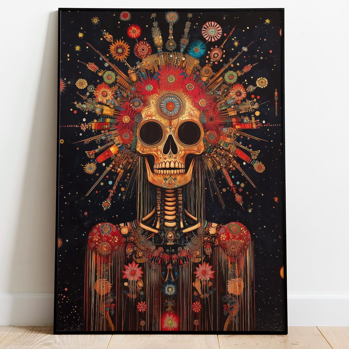 Aztec Goddess Of Death, Mictecacã­Huatl Wall Art, Guardian Of The ...