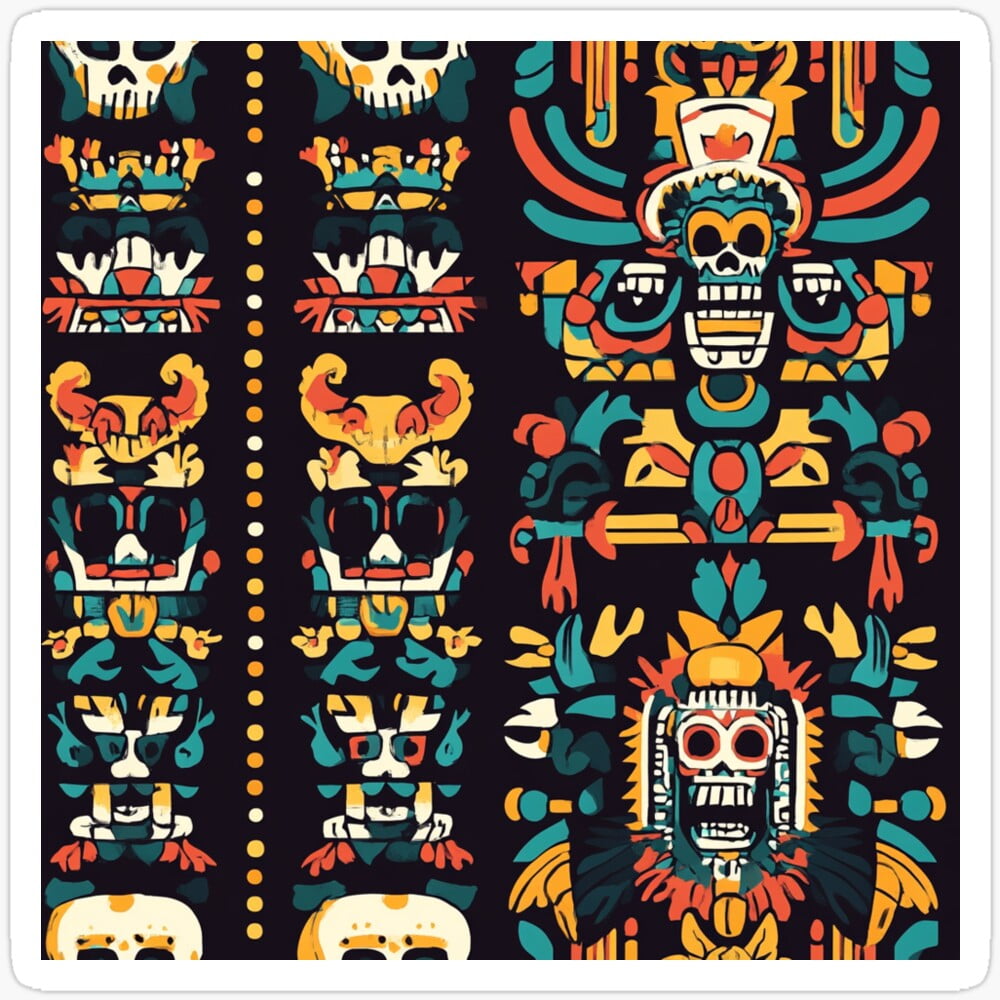 Aztec Homage And Ancient Spirits Sticker Kir-868 - Walmart.com
