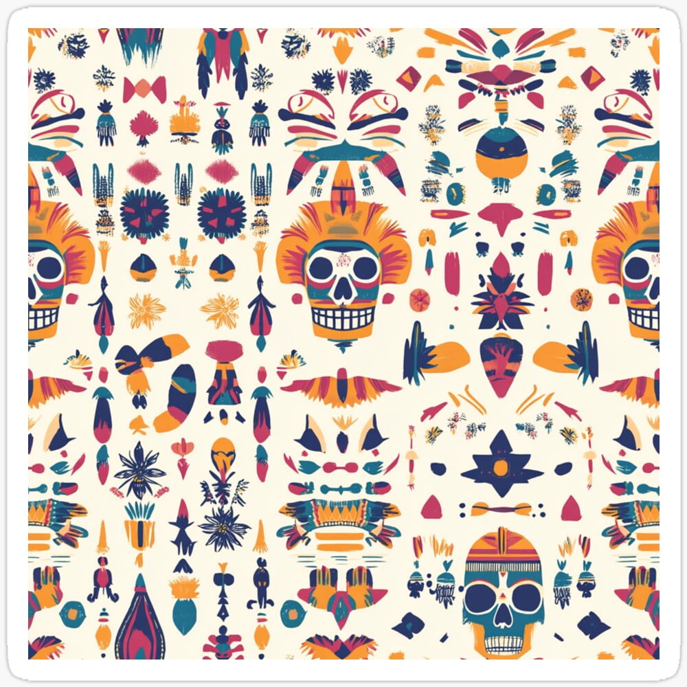Aztec Homage And Ancient Spirits Sticker Kir-870 - Walmart.com