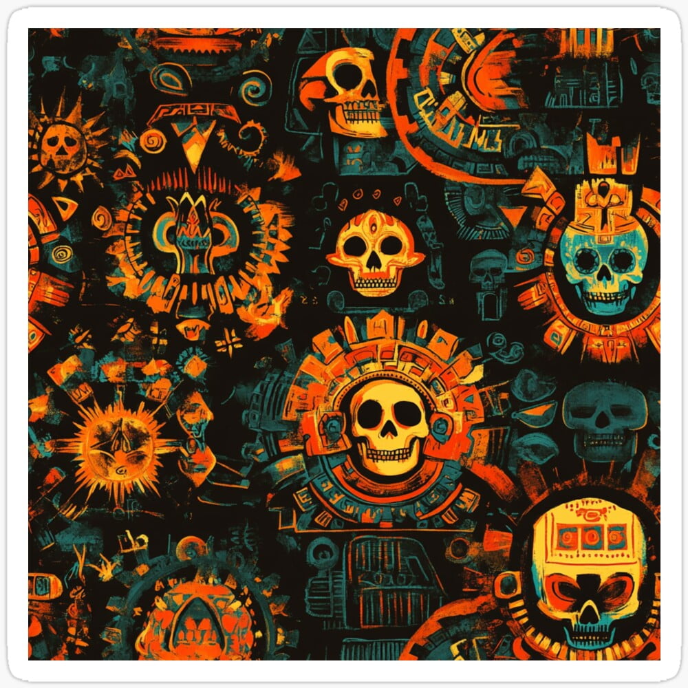 Aztec Homage And Ancient Spirits Sticker Kir-871 - Walmart.com