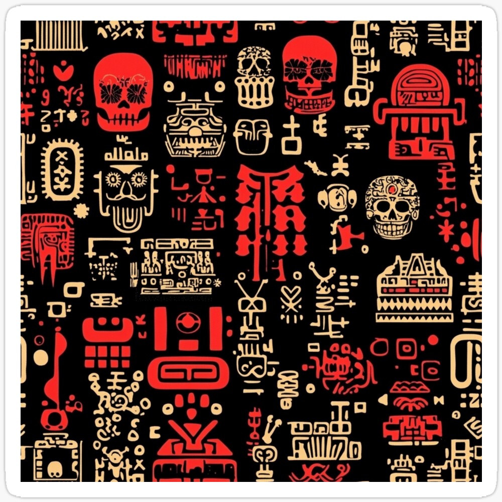 Aztec Homage And Ancient Spirits Sticker Kir-872 - Walmart.com