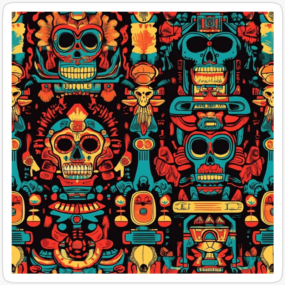 Aztec Homage And Ancient Spirits Sticker Kir-876 - Walmart.com