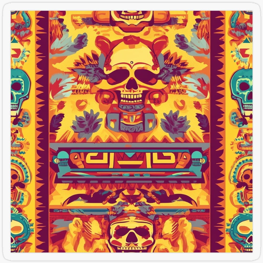 Aztec Homage And Ancient Spirits Sticker Kir-886 - Walmart.com