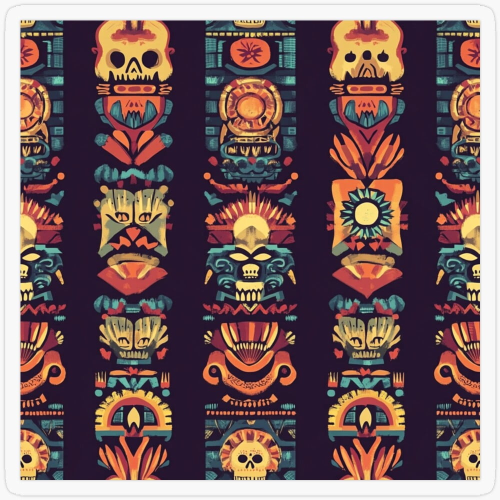 Aztec Homage And Ancient Spirits Sticker Kir-888 - Walmart.com