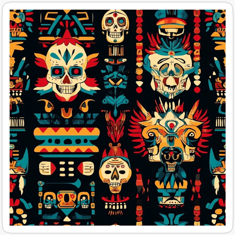 Aztec Homage And Ancient Spirits Sticker Kir-890 - Walmart.com