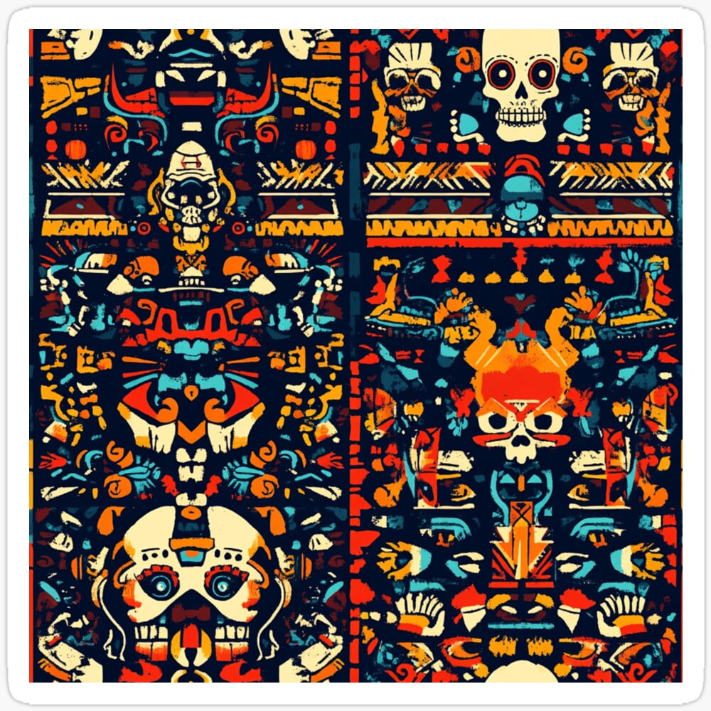 Aztec Homage And Ancient Spirits Sticker Kir-891 - Walmart.com