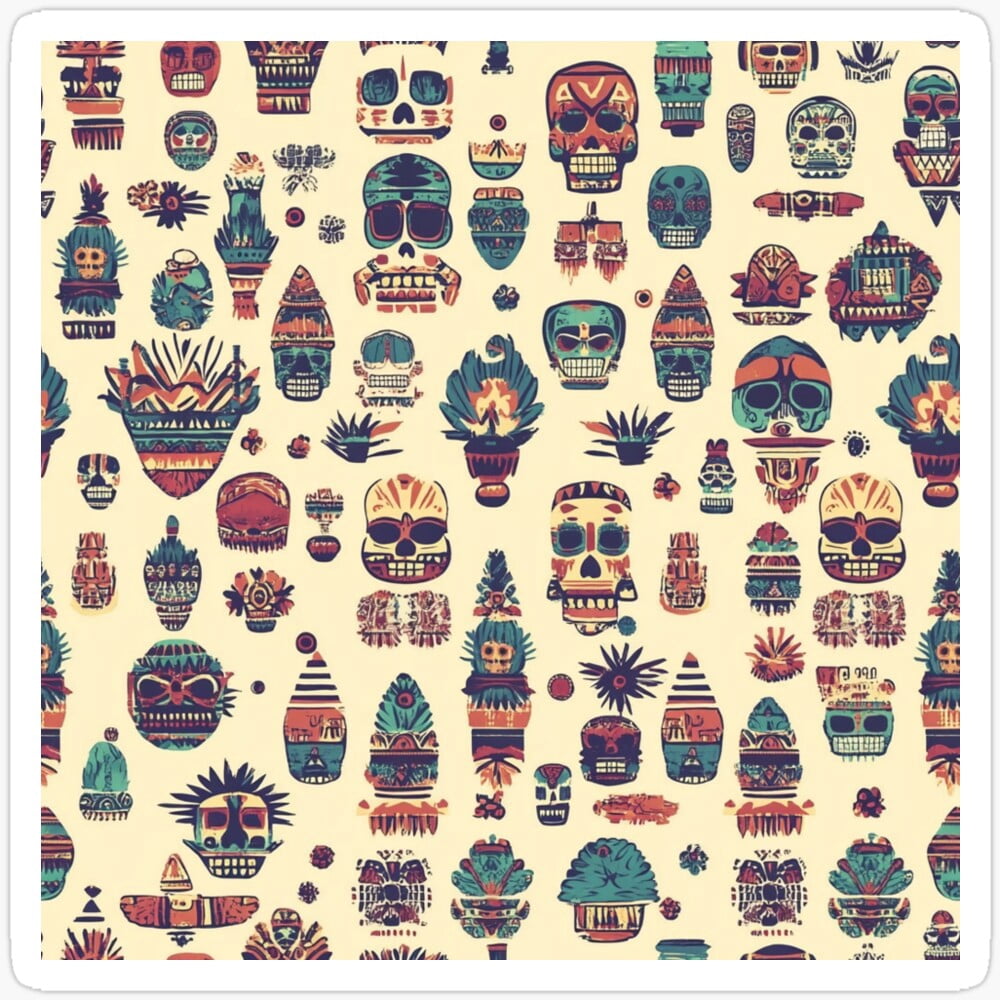 Aztec Homage And Ancient Spirits Sticker Kir-892 - Walmart.com