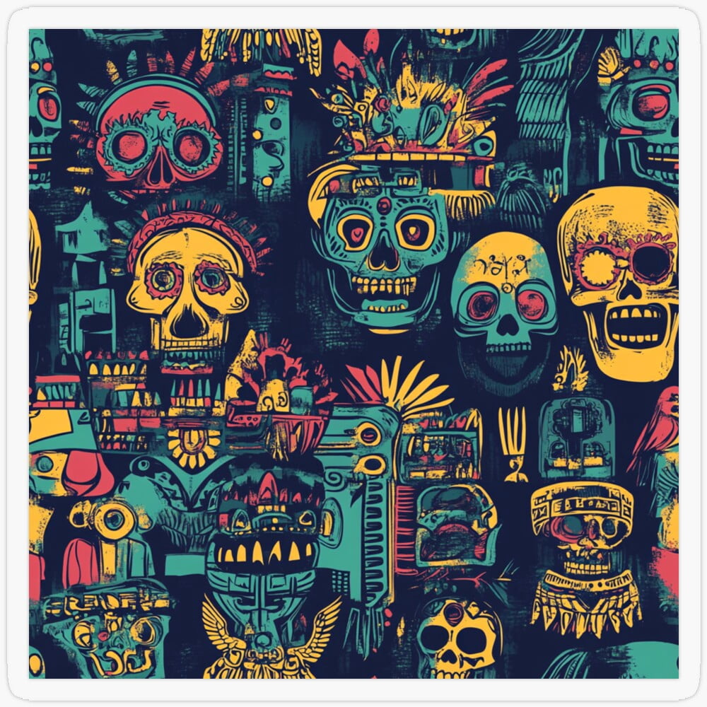 Aztec Homage And Ancient Spirits Sticker Kir-895 - Walmart.com