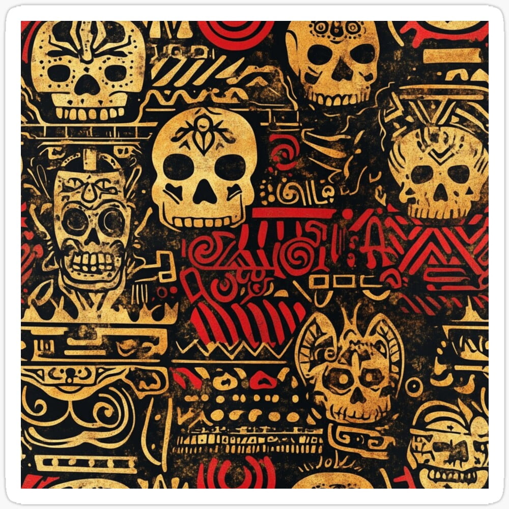 Aztec Homage And Ancient Spirits Sticker Kir-897 - Walmart.com