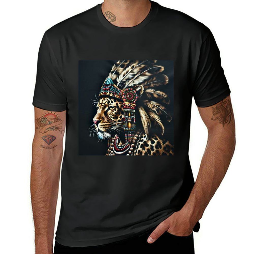 Aztec Jaguar Warrior Mayan Indigenous Mythology Design T-Shirt ...
