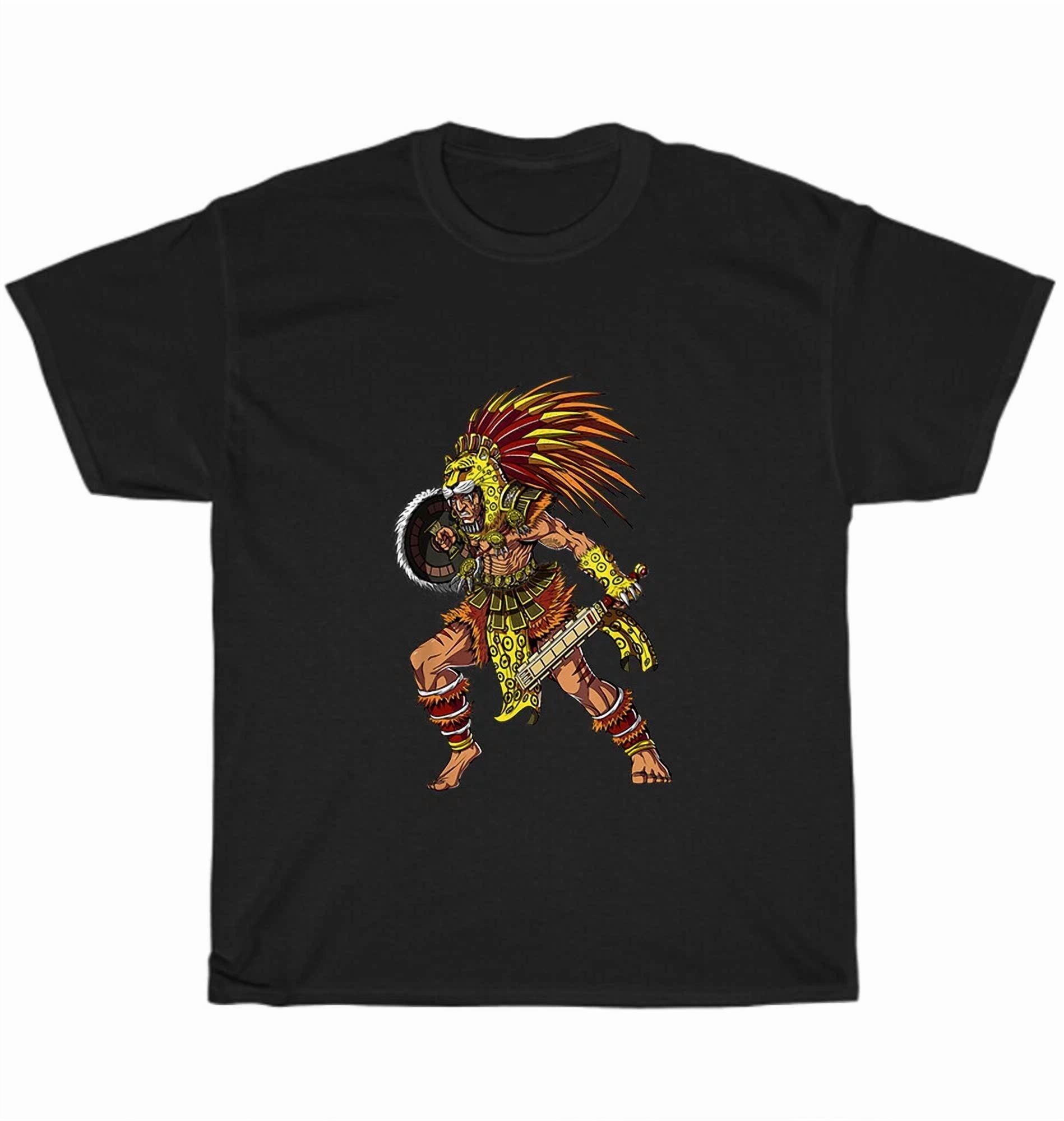 Aztec Jaguar Warrior Native Mexican Mayas Mythology History Unisex T ...