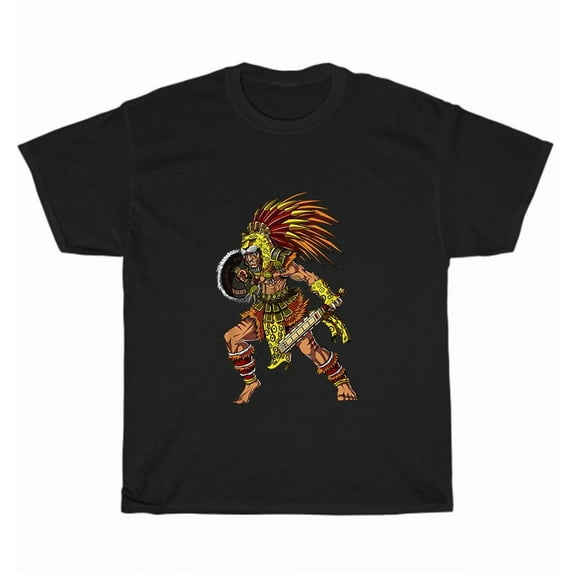 Aztec Jaguar Warrior Native Mexican Mayas Mythology History Unisex T ...