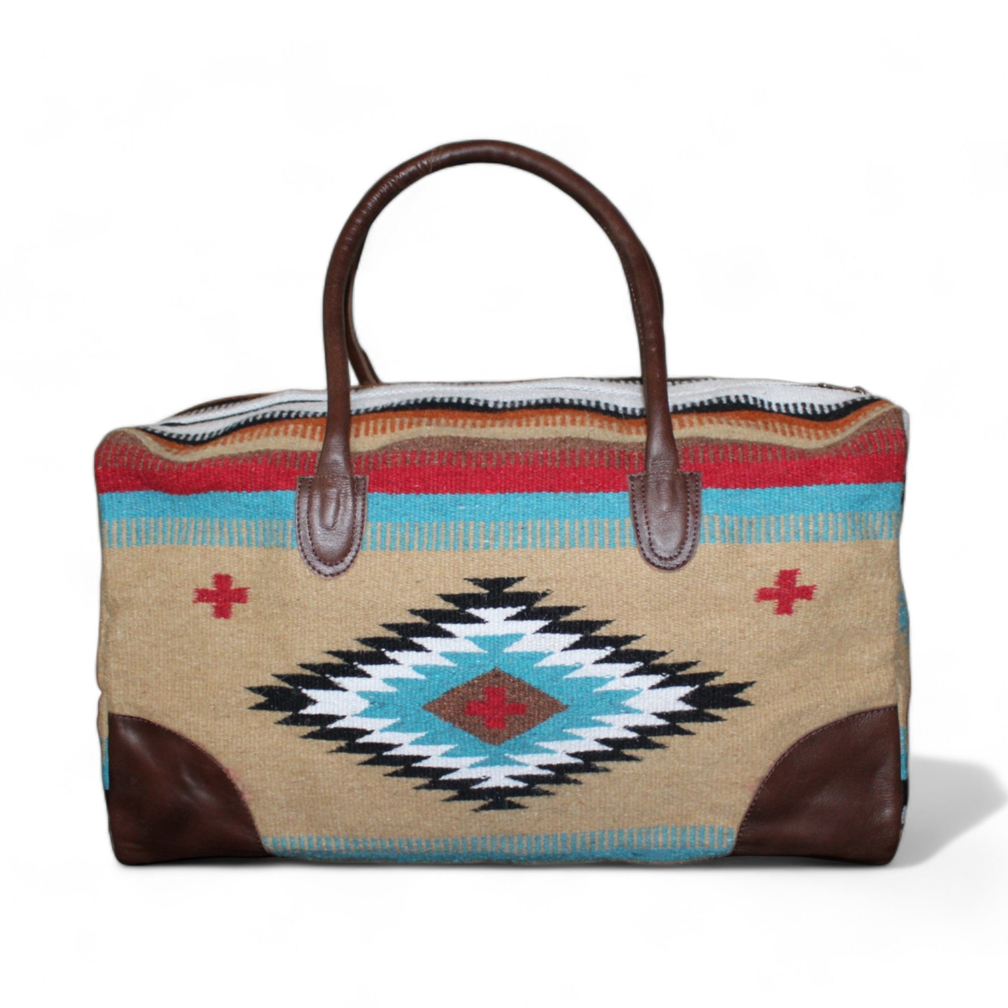 Aztec Large Weekender Southwestern Duffel Bag Cayman Saddle Blanket Bag ...